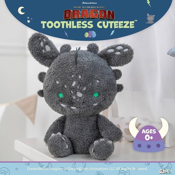 Toys | How To Train Your Dragon Toothless Cuteeze Extra Soft Plush ...
